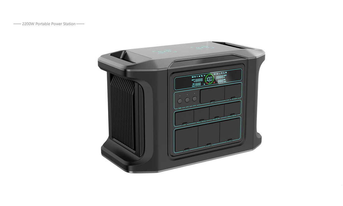 Portable Power Station 2200W Renewable Energy Battery Storage Outdoor ...